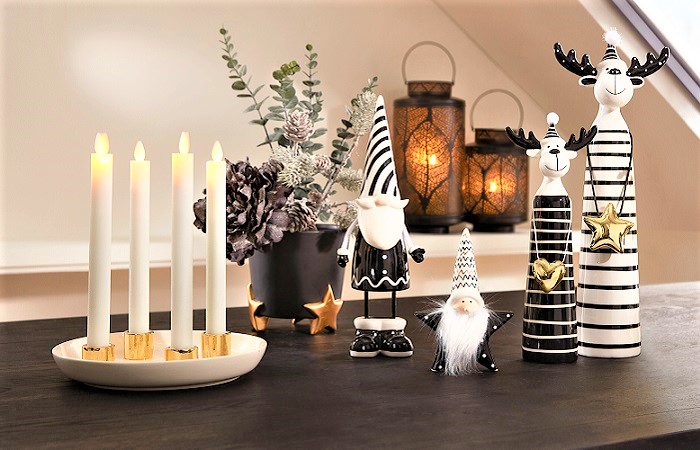 Winterfreude in Schwarz-Weiß-Gold - Moderne Weihnachten mit formano ...